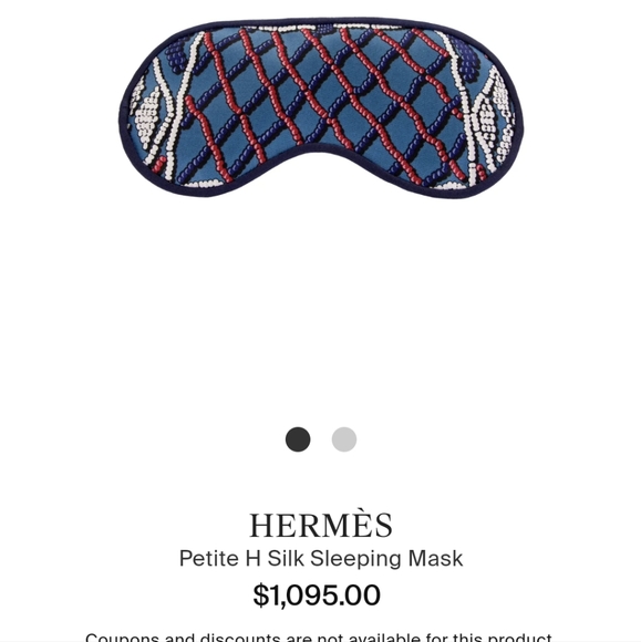 Hermes | Accessories | Hermes Petit H Kelly En Perles Sleeping Mask ...